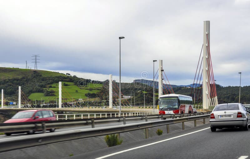Road from Bilbao To Santander, Spain Editorial Photo - Image of motor ...