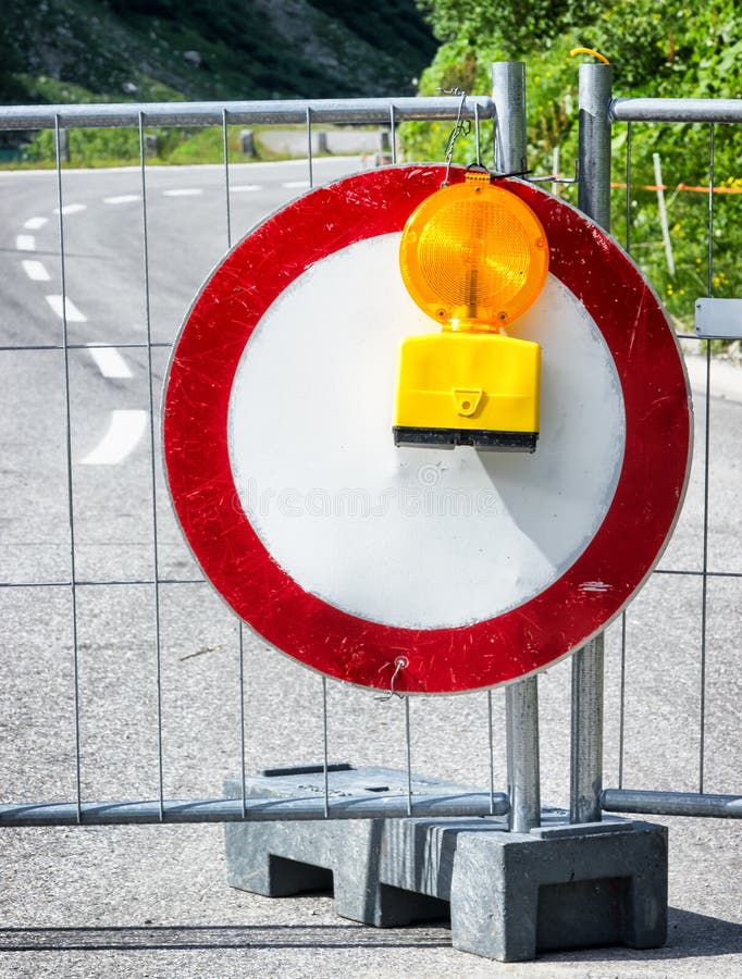 Road block stock image. Image of boundary, country, barrier - 37718289