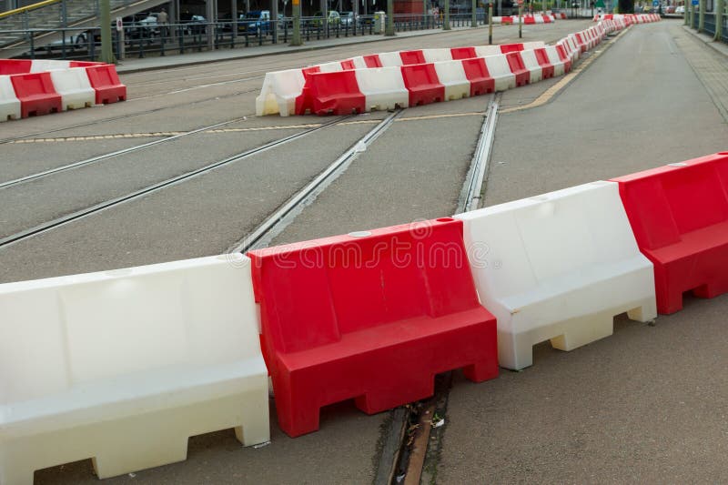 Road block stock photo. Image of ground, security, edge - 35759544