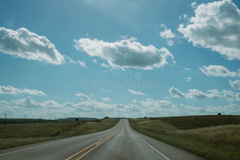 Road on a nice day stock photo. Image of horizon, hope - 169694342