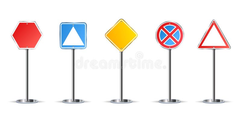 Road Board Collection, Road Signs, Blank Street Traffic Set Isolated â ...