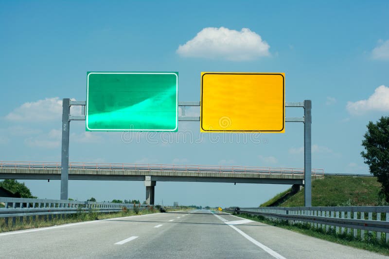 Road boards stock image. Image of yellow, middle, track - 55579155