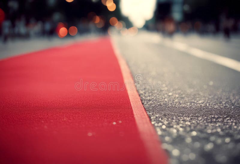 Road Bold Event Red Side Contrast Carpet Pathway Stretch Formal ...