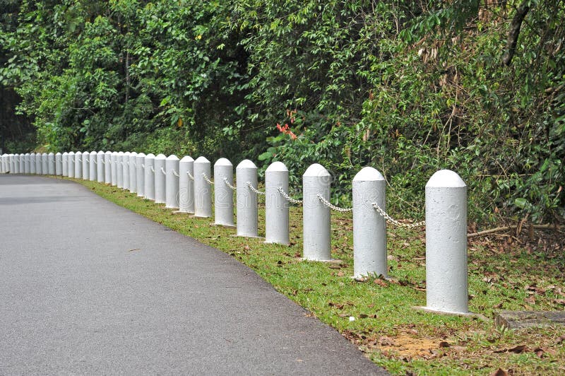 Road Bollards stock photo. Image of crash, sturdy, cement - 20217978