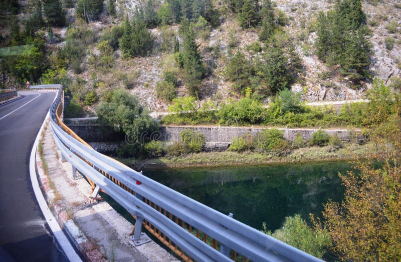 Bridge across the river stock image. Image of landscape - 158357789