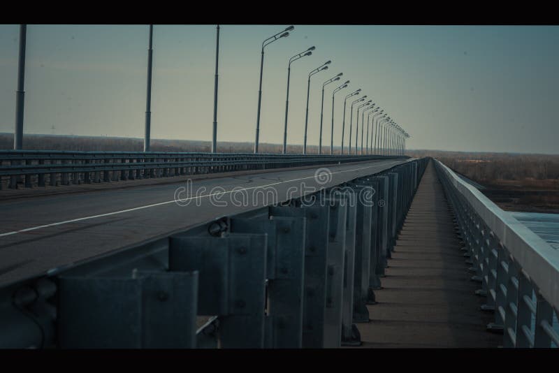 Road Bridge Across the River Stock Image - Image of outdoor, green ...