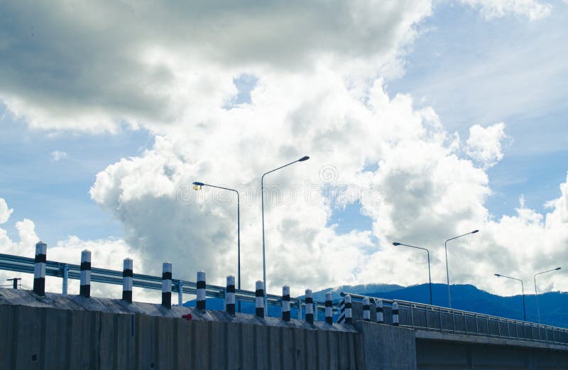 A Road on a Bridge without a Car in the Day Stock Photo - Image of ...