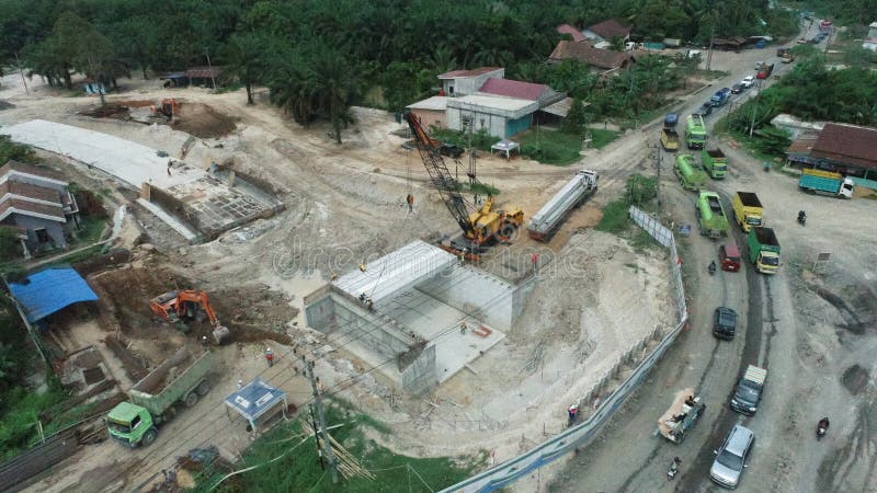 Road and Bridge Infrastructure Development Project in Rural Areas Stock ...