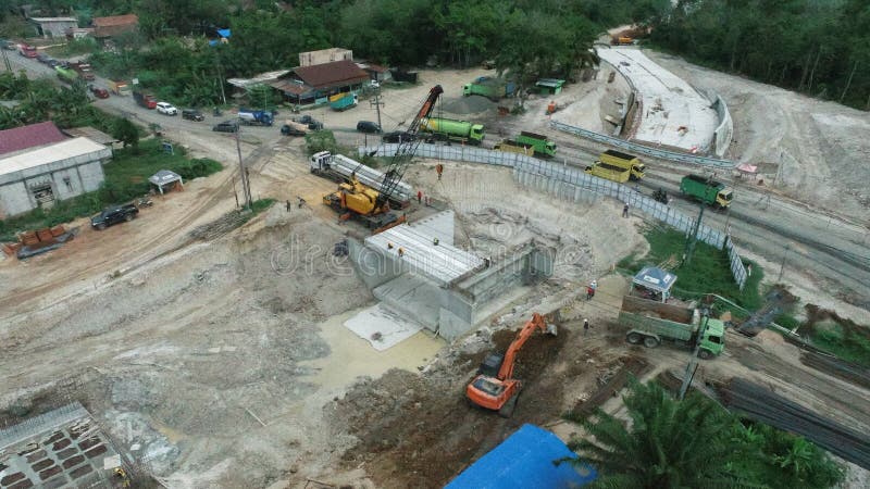 Road and Bridge Infrastructure Development Project in Rural Areas Stock ...