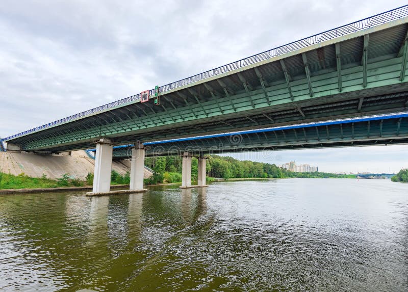 Road bridge over the river stock photo. Image of road - 77248852