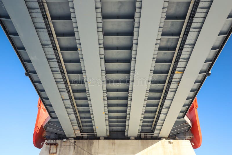 Road Bridge Span Close-up - Bottom View Stock Photo - Image of closeup ...