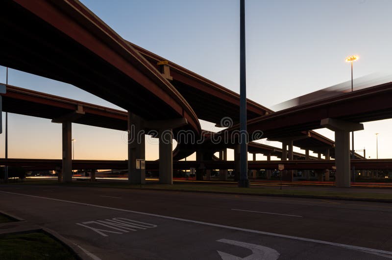 Road Bridges and Interchanges in Texas Editorial Image - Image of ...