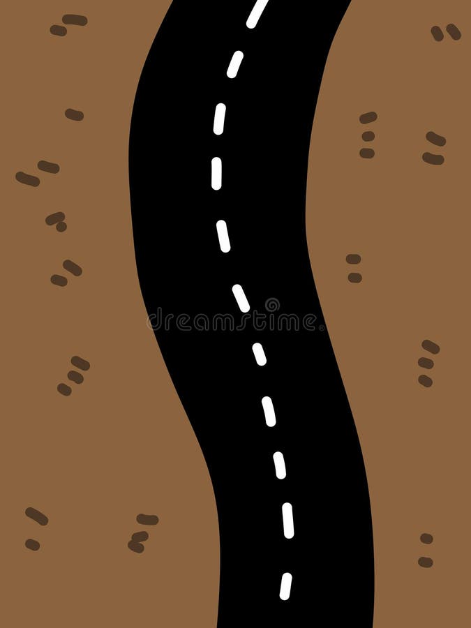 Road on brown background stock illustration. Illustration of wallpaper ...
