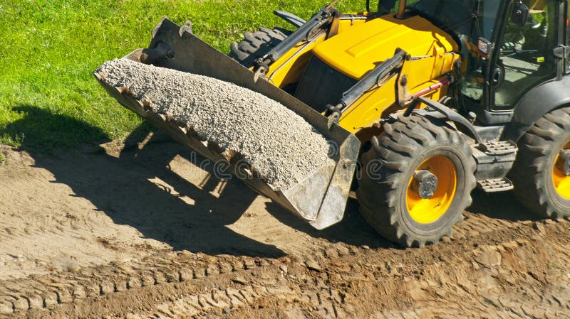 Road building stock photo. Image of heavy, earthmover - 32486464