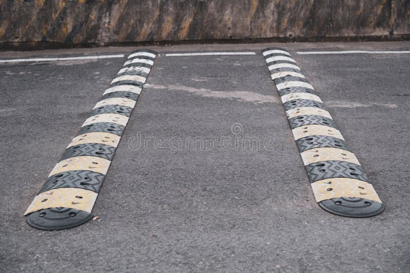 Road bumps stock image. Image of sign, yellow, bumpy - 312868517