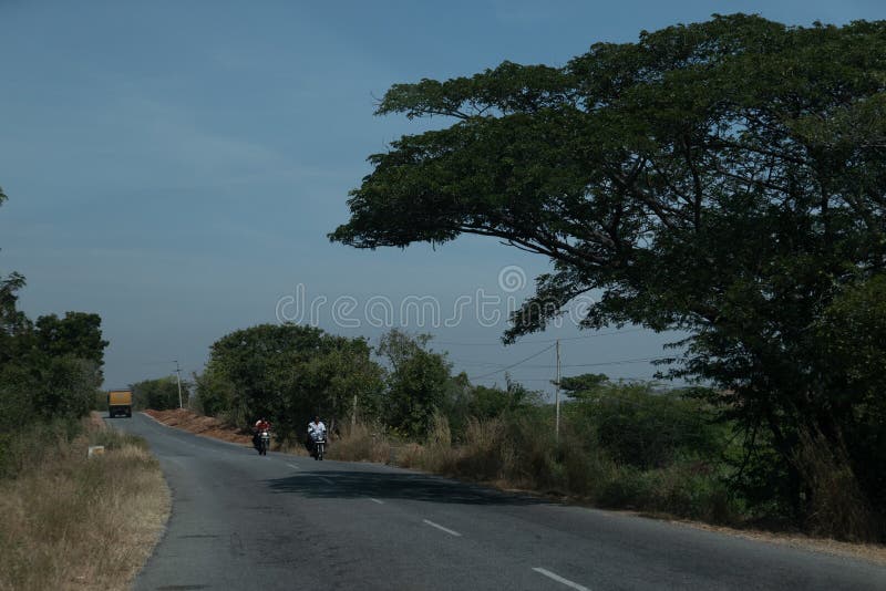 Road with Car Summer Time in Kerala India Editorial Stock Image - Image ...