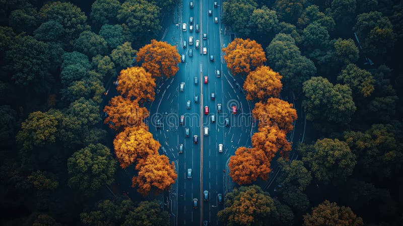Road with Cars and Trees in the Background Stock Photo - Image of park ...