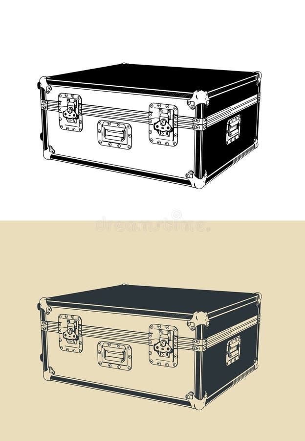 Road Case for Stage Equipment Stock Vector - Illustration of transport ...