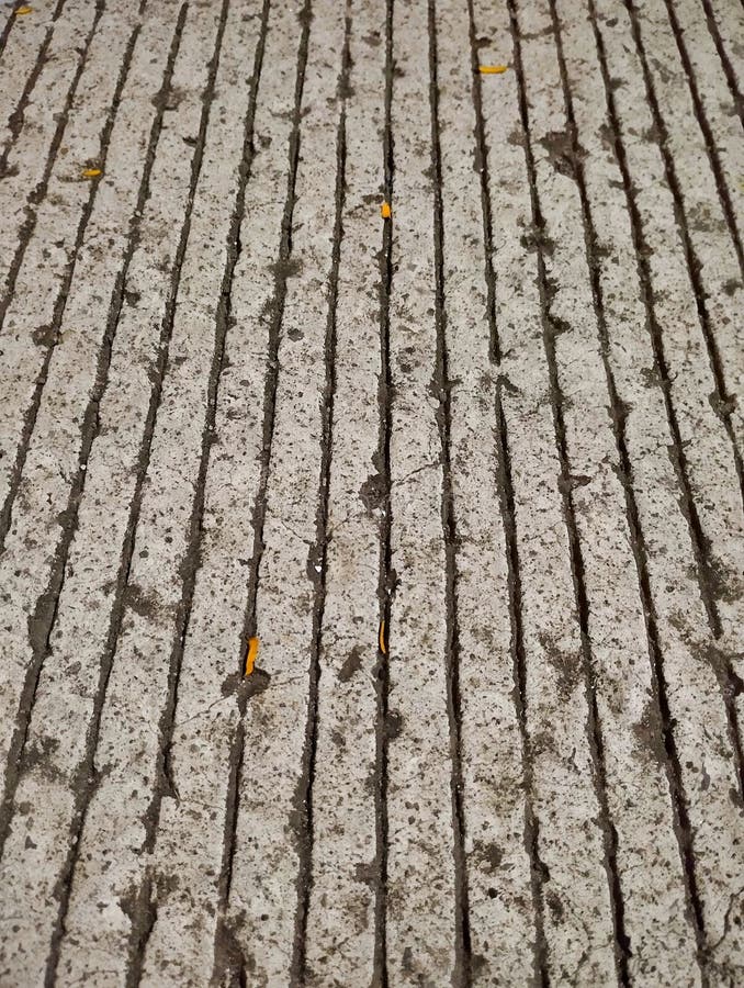 A Road that is Cast Using a Solution of Cement and Iron Stock Photo ...