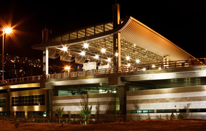 Road check post at night stock image. Image of closeup - 27765511