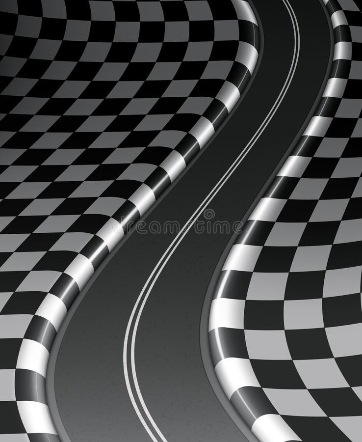 Road checkered stock vector. Illustration of asphalt - 20634198