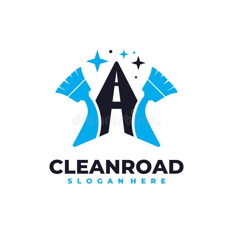 Road cleaning logo vector stock vector. Illustration of modern - 254398926