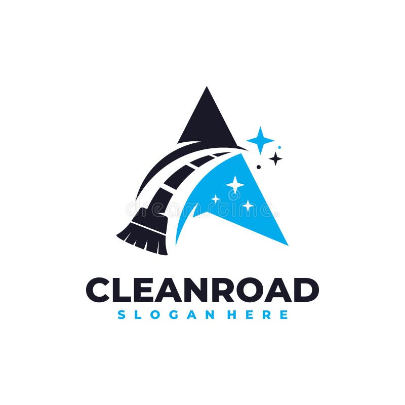 Road cleaning logo vector stock vector. Illustration of clean - 254399135