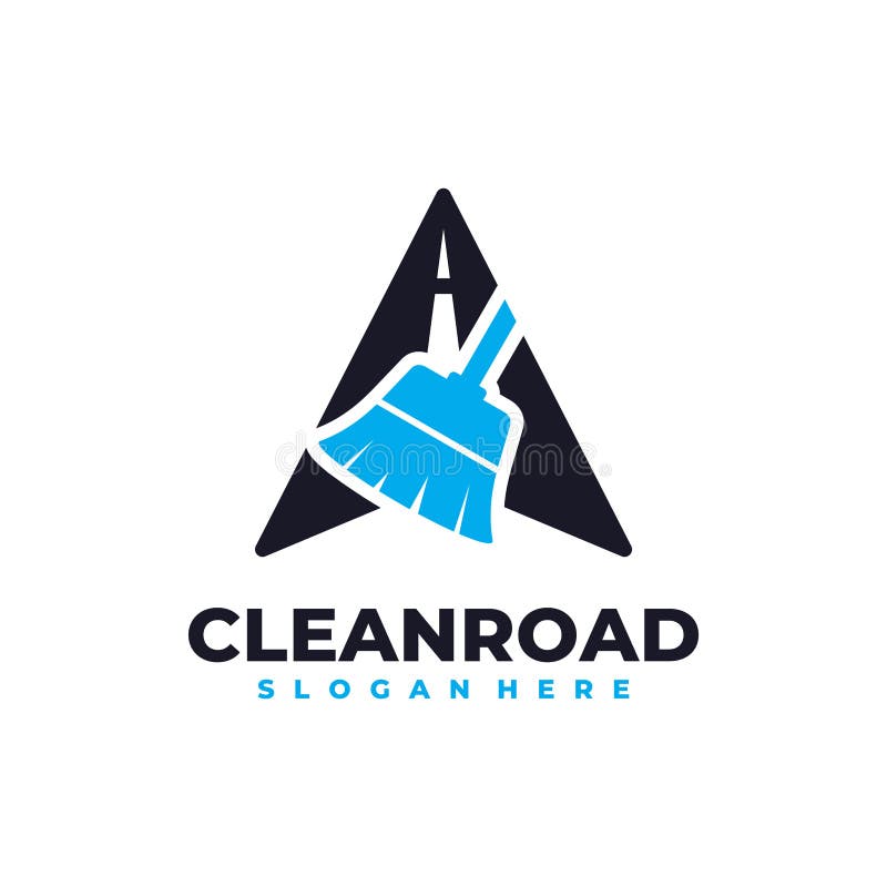 Road cleaning logo vector stock vector. Illustration of clean - 254399229