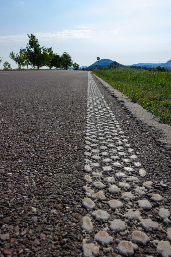 Road Close Look at Springtime on Mountain Stock Photo - Image of clouds ...