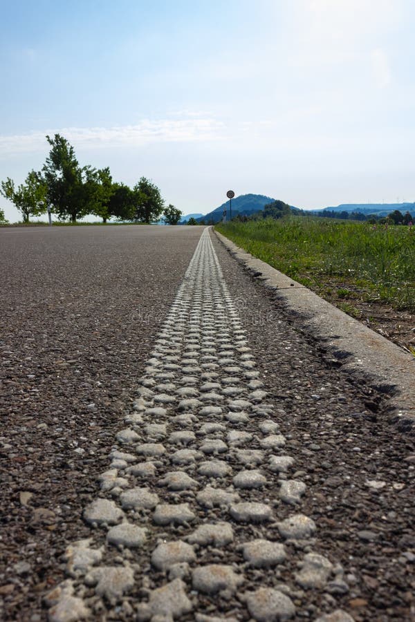Road Close Look at Springtime on Mountain Stock Photo - Image of blue ...