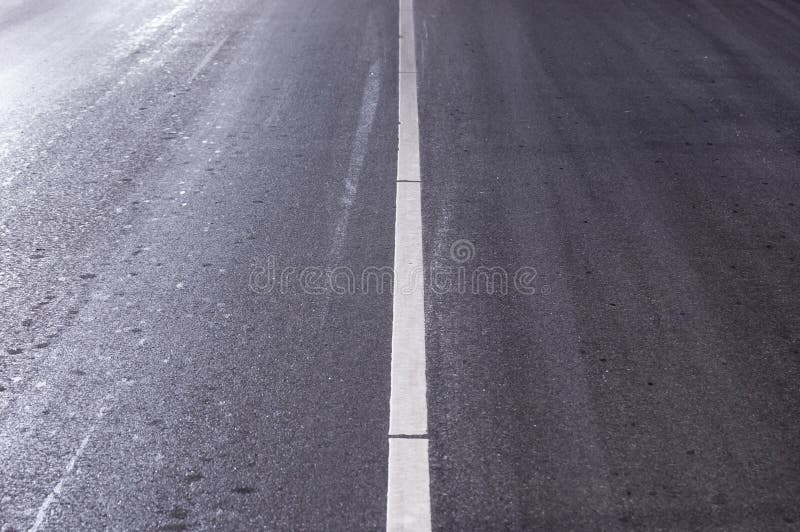 Road Close-up with Road Markings Close-up Stock Photo - Image of ...