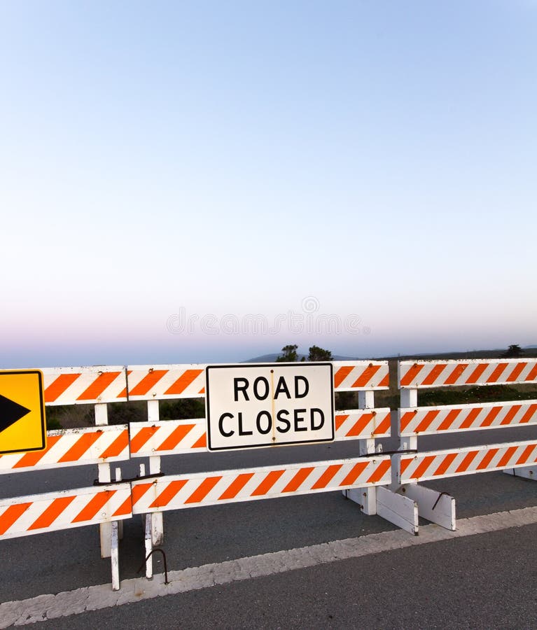 Road Closed Sign stock photo. Image of warning, vertical - 30547456