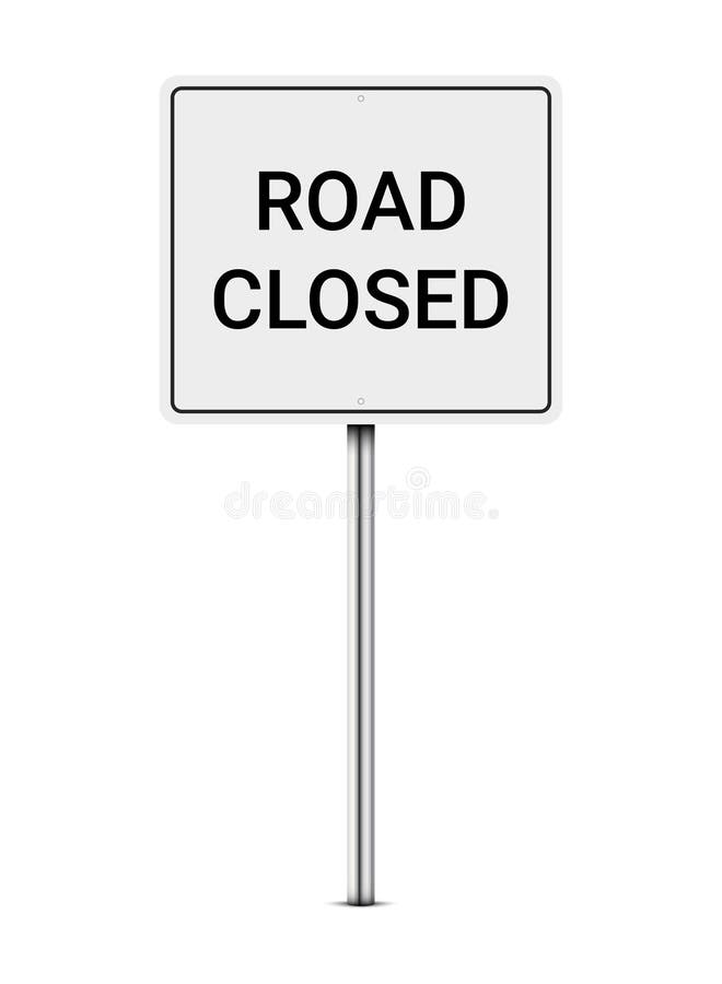 Road Warning Sign Isolated. Blank Traffic Regulatory Template. Graphic ...