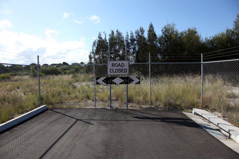 Road closed sign stock photo. Image of notice, roadblock - 47915272