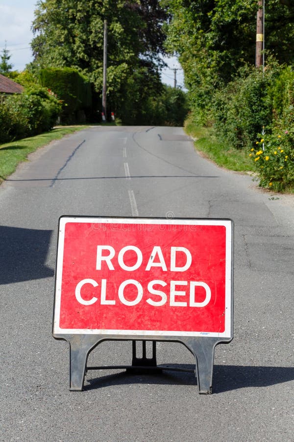 Road closed sign stock photo. Image of deadend, signage - 76803154
