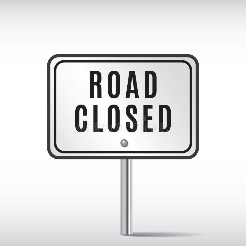 Road Closed Icon In Filled, Thin Line, Outline And Stroke Style. Vector ...