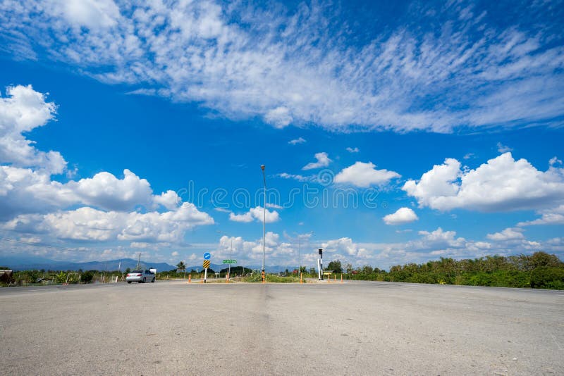 Road with cloud stock photo. Image of speedway, rural - 127137986