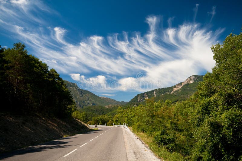 Road and clouds stock photo. Image of outside, clouds - 12737050
