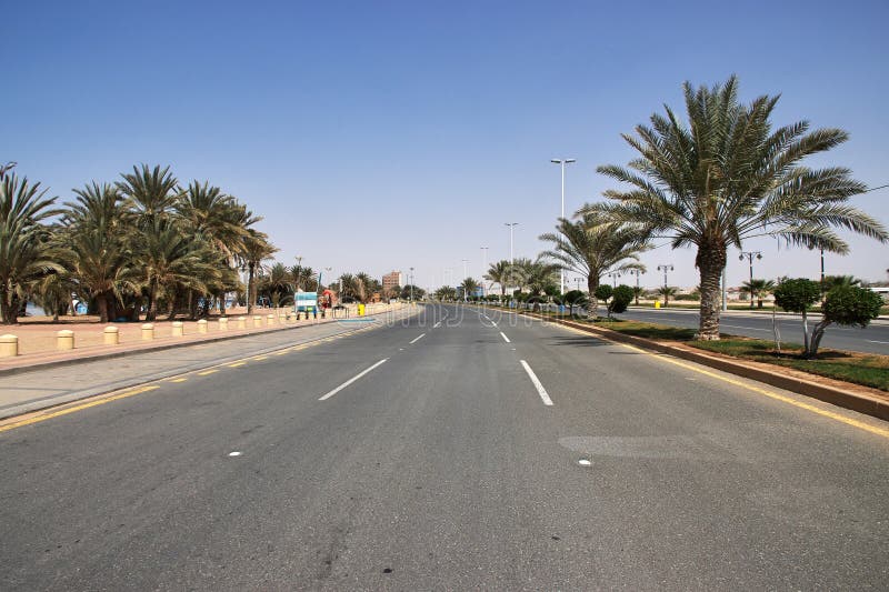 The Road on the Coast of Red Sea, Saudi Arabia Stock Image - Image of ...