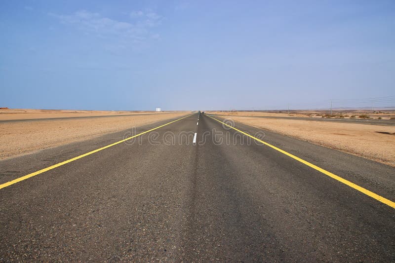 The Road on the Coast of Red Sea, Saudi Arabia Stock Image - Image of ...