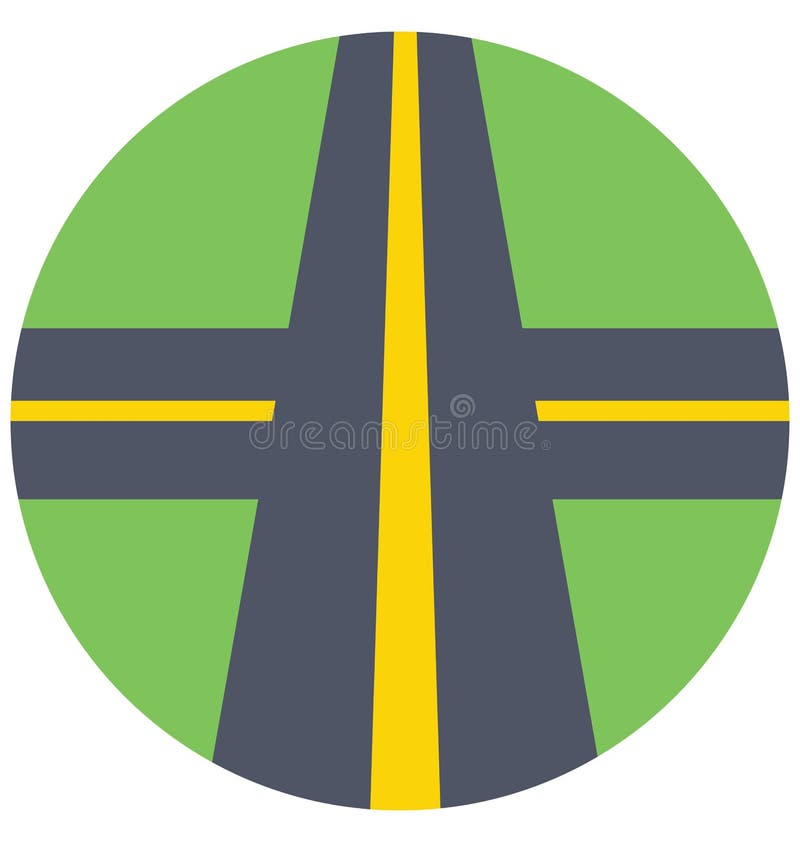 Road Color Isolated Vector Icon that Can Be Easily Modified or Edit ...