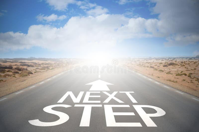 Highway/ Road Concept - Next Step Stock Image - Image of desert ...