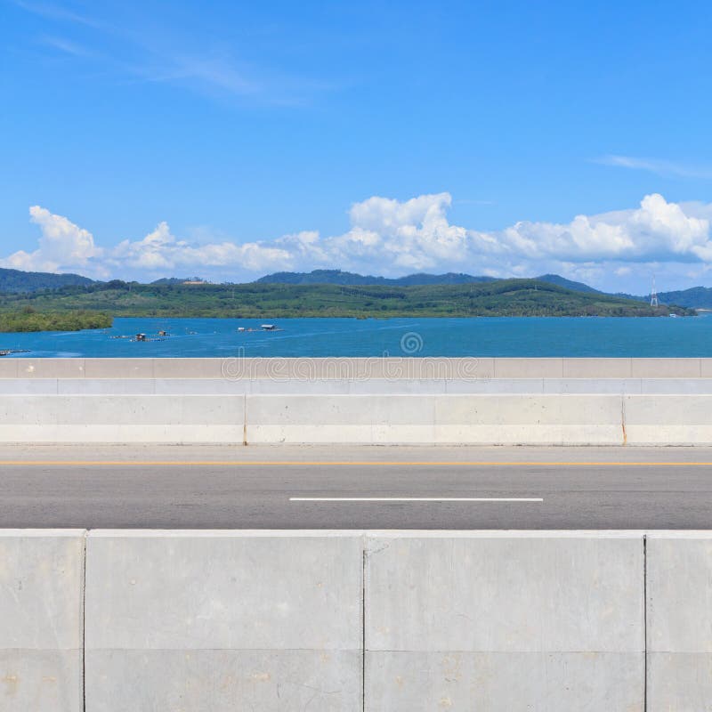 Road concrete bridge stock image. Image of background - 38289553