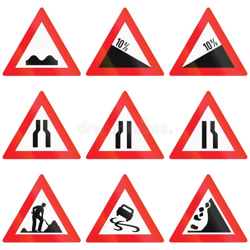 Road Conditions in Austria stock illustration. Illustration of color ...