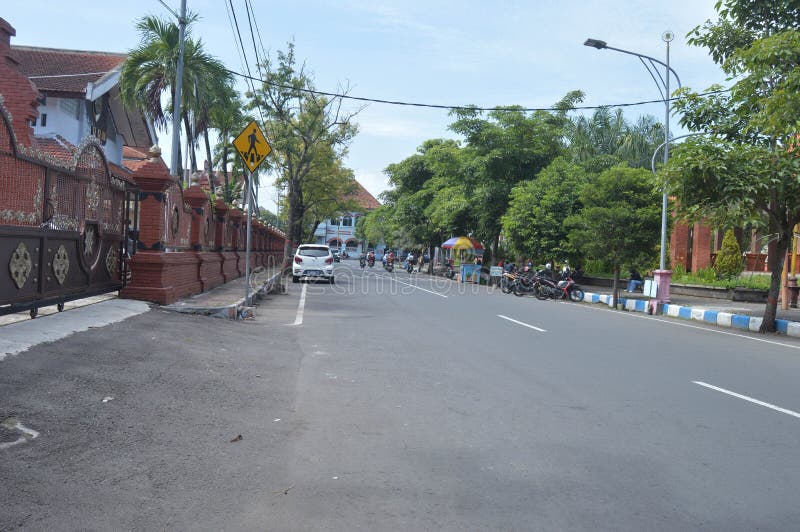 Road Conditions that are Not Too Crowded with Vehicles. Stock Photo ...