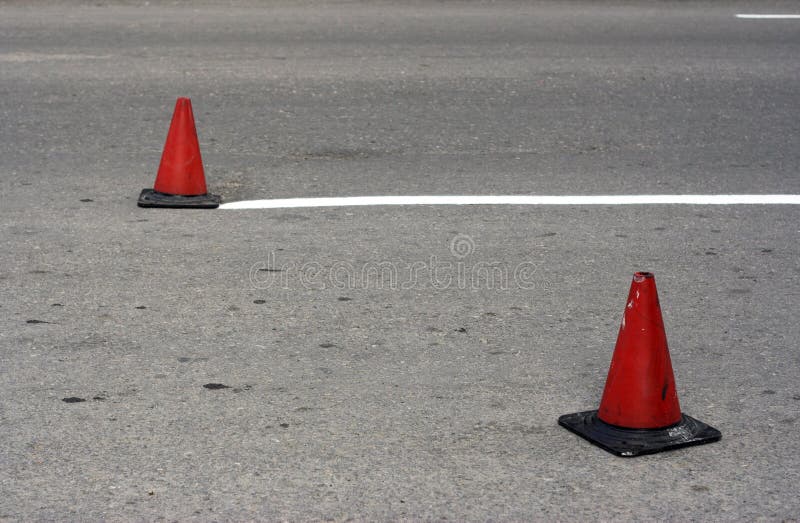 Road cone stock image. Image of asphalt, cone, transportation - 4719259