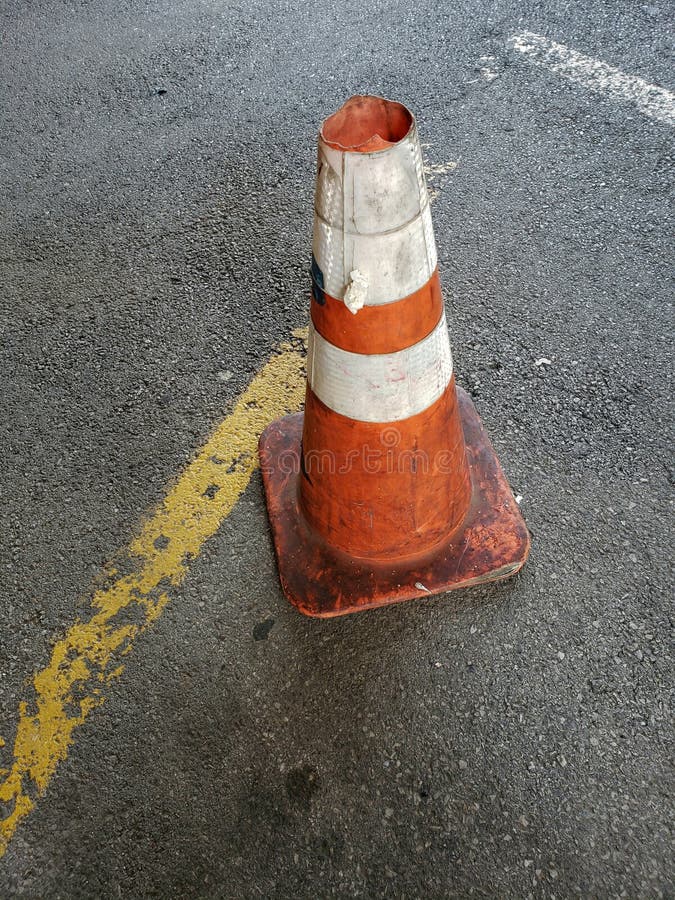 Road cone stock image. Image of road, reflective, visibility - 125050537