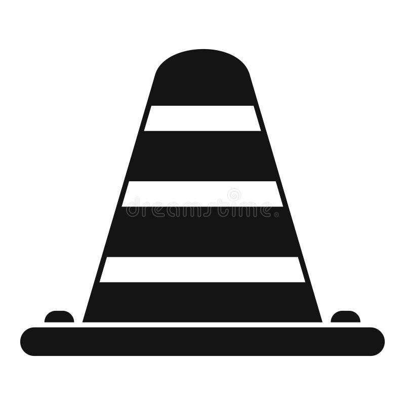 Road Cone Icon Simple Vector. Parking Space Stock Vector - Illustration ...