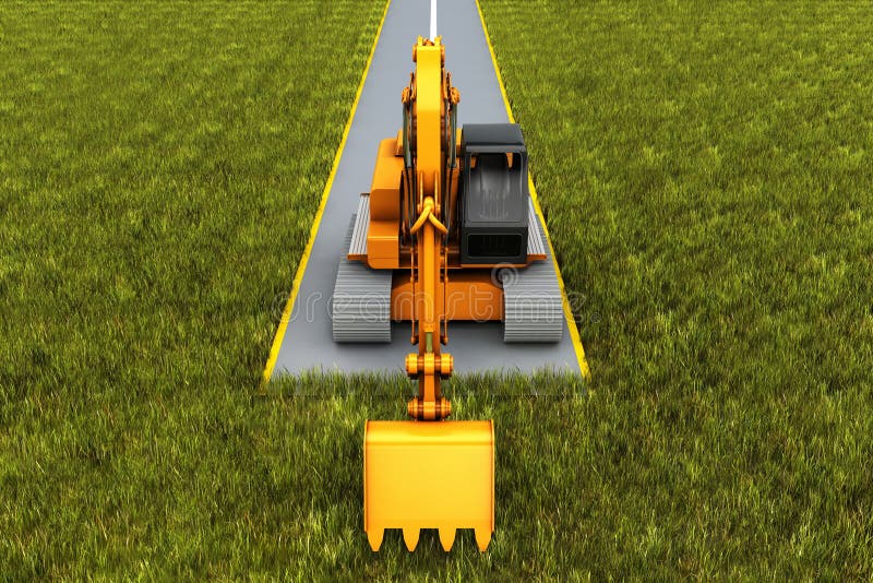 Road Construction Objects Vector Stock Vector - Illustration of worker ...