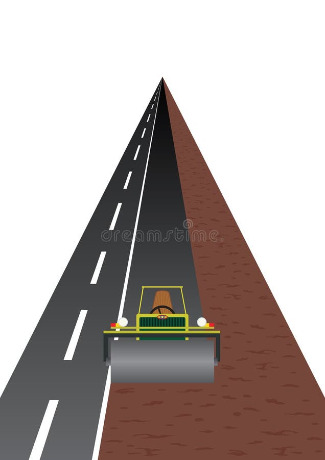 Road construction stock vector. Illustration of asphalt - 16651706